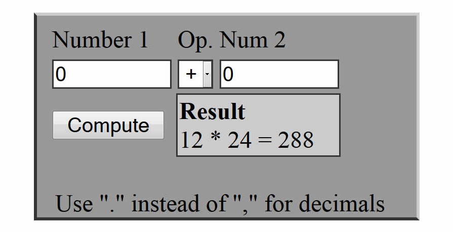 Simple Calculator σε Php